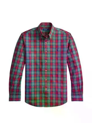 Polo Ralph Lauren Plaid-check Long-sleeve Shirt - Red