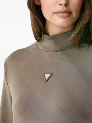 Guess Logo-plaque High-neck Sweatshirt