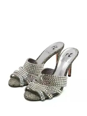 GINA Crystal-embellished Slide Sandals