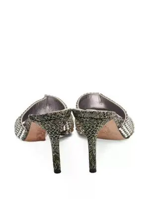 GINA Crystal-embellished Slide Sandals