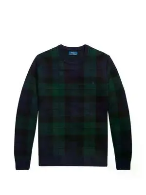 Polo Ralph Lauren Plaid Washable Wool Sweater - Green