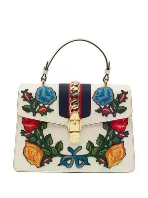 Gucci Sylvie Satchel Bag - Neutrals