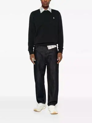 Polo Ralph Lauren Logo-embroidered Crew-neck Sweater - Blue