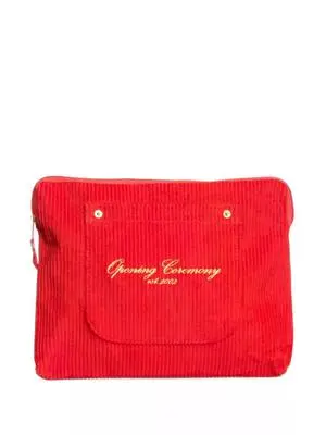 Opening Ceremony Corduroy Patch-pocket Clutch
