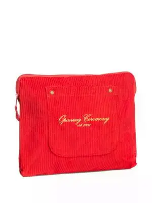 Opening Ceremony Corduroy Patch-pocket Clutch