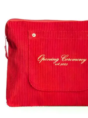 Opening Ceremony Corduroy Patch-pocket Clutch