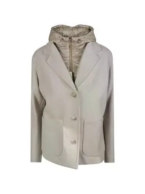Herno Hooded Layered-detail Coat