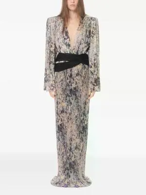 Valentino Garavani Urbs Mosaïque Pleated Maxi Dress