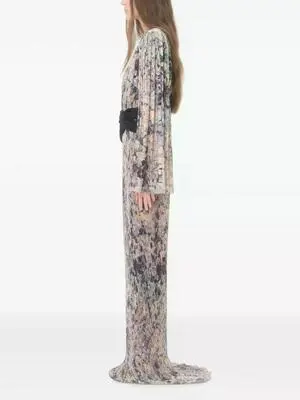 Valentino Garavani Urbs Mosaïque Pleated Maxi Dress