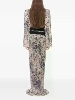 Valentino Garavani Urbs Mosaïque Pleated Maxi Dress