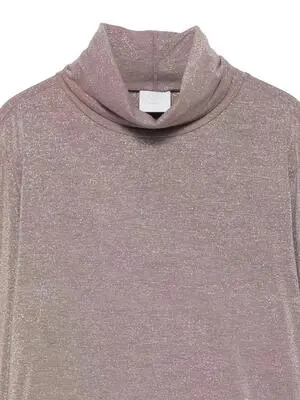 Bogner Silva Metallic Roll-neck Top