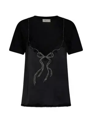 Blumarine Rhinestone-embellished T-shirt