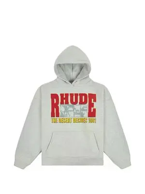 Rhude Logo-print Hoodie - Grey