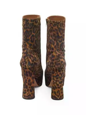 GIANVITO ROSSI Holly Leopard-print Ankle Boots