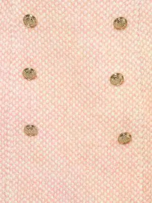Maje Button-detail Tweed Mini Skirt