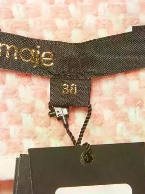 Maje Button-detail Tweed Mini Skirt
