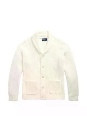 Polo Ralph Lauren Linen-cotton Shawl-collar Cardigan - Neutrals