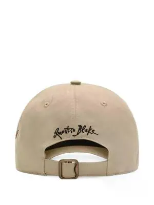 Burberry Feather Embroidered Cotton Baseball Cap - Neutrals
