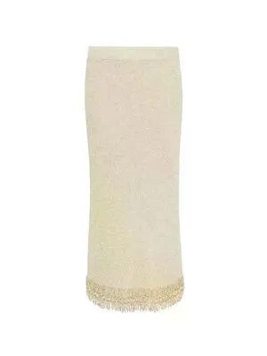 Simkhai Zeni Pearl Fringe Skirt