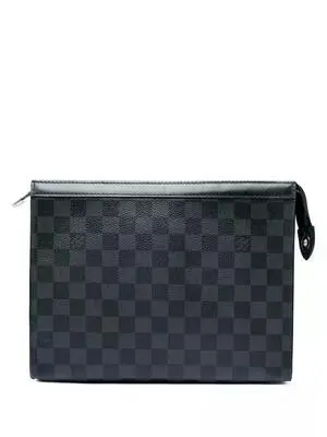 LOUIS VUITTON 2018 Damier Graphite Pochette Voyage Mm Clutch Bag - Black