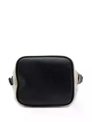 Burberry 2000-2017 Mini Mega Check Canvas Ashby Tassel Bucket Bag