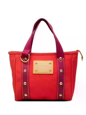 LOUIS VUITTON 2005 Antigua Cabas Pm Handbag - Red
