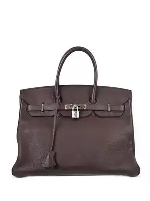 Hermès 2009 35 Togo Birkin Tote Bag - Brown