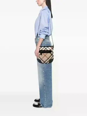Burberry 2000-2017 Supernova Check Coated Canvas Dryden Crossbody Bag