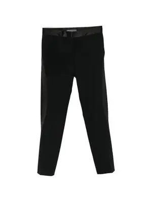 Ermanno Scervino Satin-trim Tailored Trousers - Black