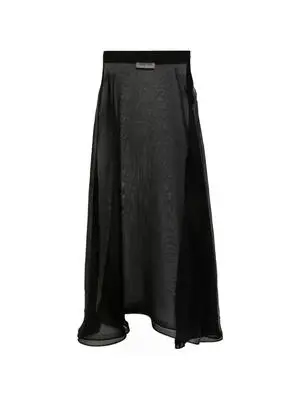 TESSITURA Floral-print High-waisted Maxi Skirt