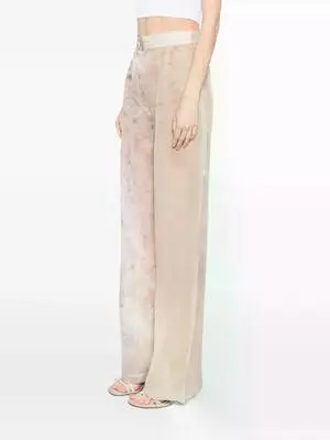 TESSITURA Silk Wide-leg Trousers