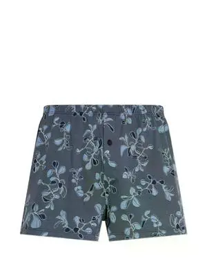 Hanro Floral-print Boxers - Blue