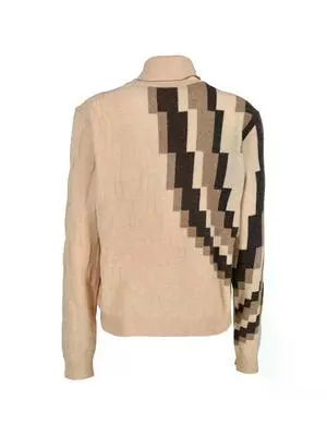 VERSUS Geometric-pattern Roll-neck Sweater