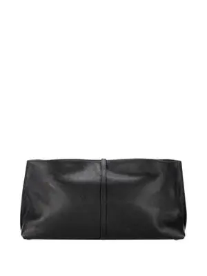 Elisabetta Franchi Boulevard Leather Clutch Bag - Black