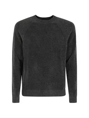 RRD Ribbed-knit Raglan-sleeve Sweater - Grey