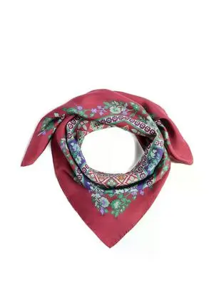 La DoubleJ Regalia Placée In Silk Twill Foulard 90 - Red