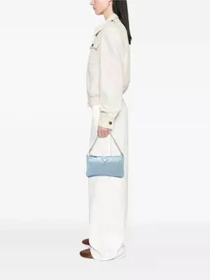Prada 2000-2013 Tessuto Pochette Shoulder Bag - Blue