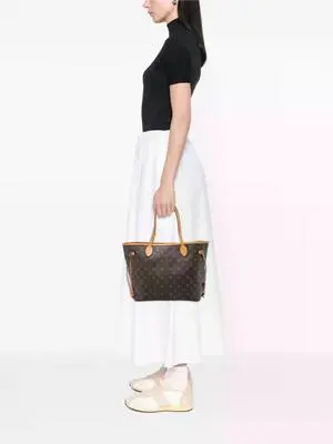 LOUIS VUITTON 1990-2010 Monogram Neverfull Mm Tote Bag