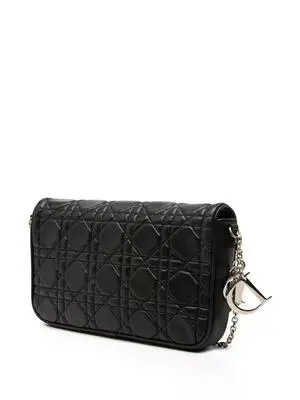 Dior 2011 Lambskin Cannage Lady Chain Crossbody Bag