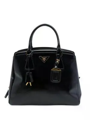 Prada 2015-2026 Medium Saffiano Vernice Parabole Tote Bag