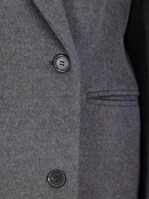 LOW CLASSIC Double-breasted Peak-lapel Coat
