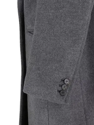 LOW CLASSIC Double-breasted Peak-lapel Coat
