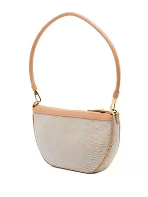 Burberry 2000-2017 Mini Embossed Logo Canvas Olympia Shoulder Bag