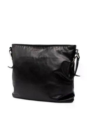 Prada 2000-2013 Large Soft Calf Front Pocket Messenger Bag Crossbody Bag