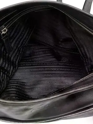 Prada 2000-2013 Large Soft Calf Front Pocket Messenger Bag Crossbody Bag