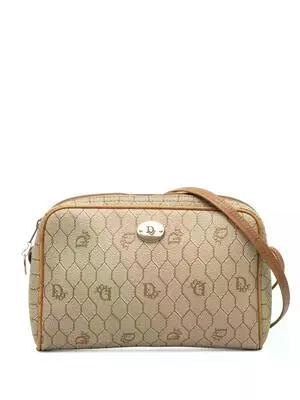 Dior 20th Century Honeycomb Coated Canvas Crossbody Bag - Neutrals