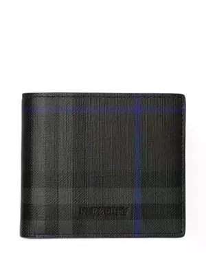 Burberry City Check Bifold Wallet - Black