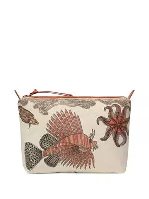 INOUI EDITIONS City Tasca Poseidon-print Makeup Bag - Neutrals