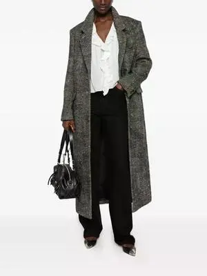 Isabel Marant Étoile Ealine Herringbone-pattern Wool Coat