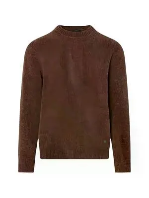Liu Jo Chenille Crew-neck Sweater - Brown
